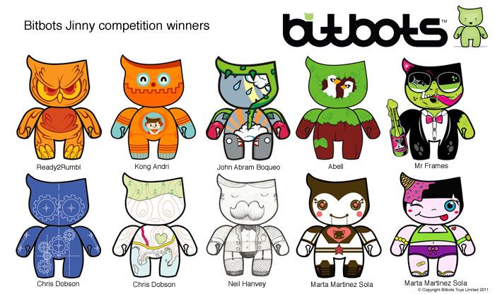 Bitbots 'Jinny' competition winners - SpankyStokes.com | Designer Toy • Vinyl Toy • Art Toy Blog